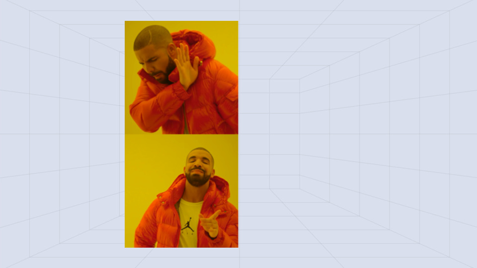 Drake Hotline Bling - AI Memes Template