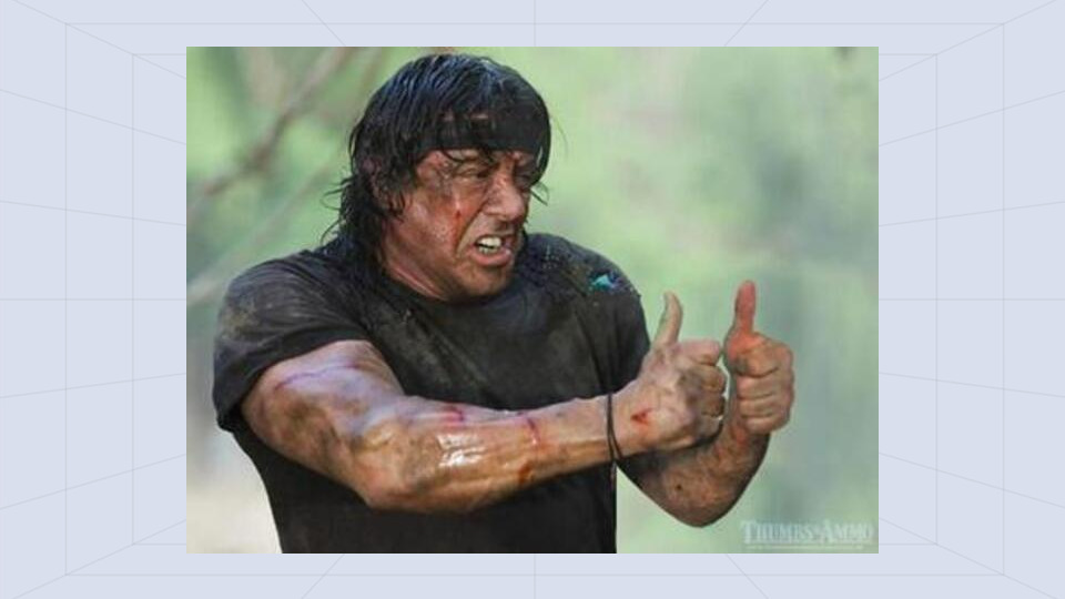 Thumbs Up Rambo - AI Memes Template