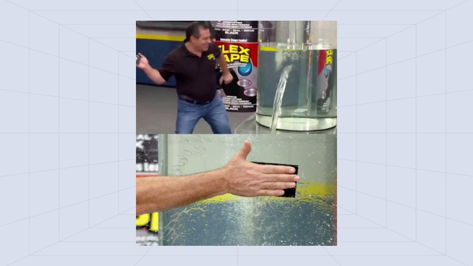Flex Tape Water Tank Leaking Fix - AI Memes Template