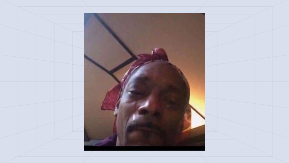 Crying Snoop Dog Selfie - AI Memes Template